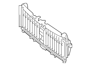 213-500-23-00 - Radiator Shutter Assembly 2018-2023 Mercedes-Benz ...