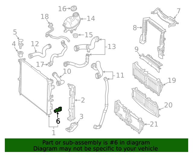 2012-2023 Mercedes-Benz Radiator Drain Plug 000-997-00-24 | MB OEM Parts