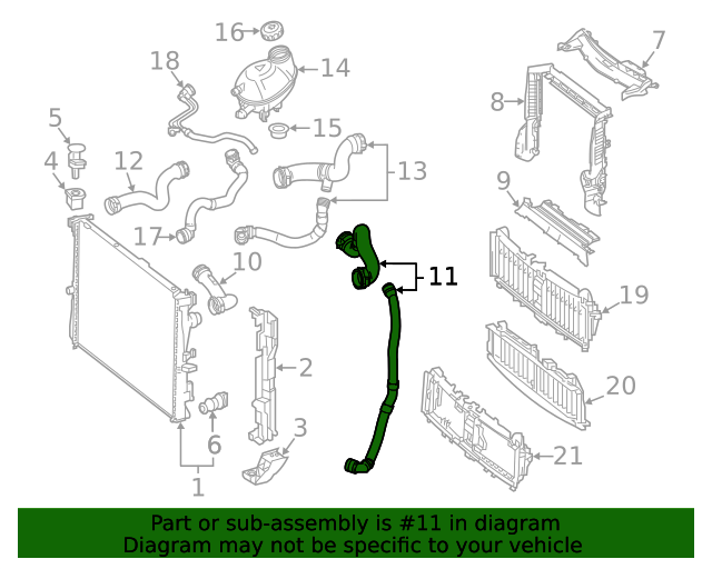 213-500-71-00 - Upper Hose 2019-2023 Mercedes-Benz | Mercedes-Benz USA ...