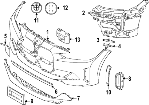 Bumper & Components - Front for 2024 BMW i4 | BMWPartsHub