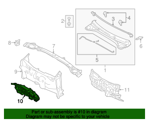 Hyundai - 84124-G2000 - Insulator - 2017-2022 Hyundai Ioniq | OEM ...