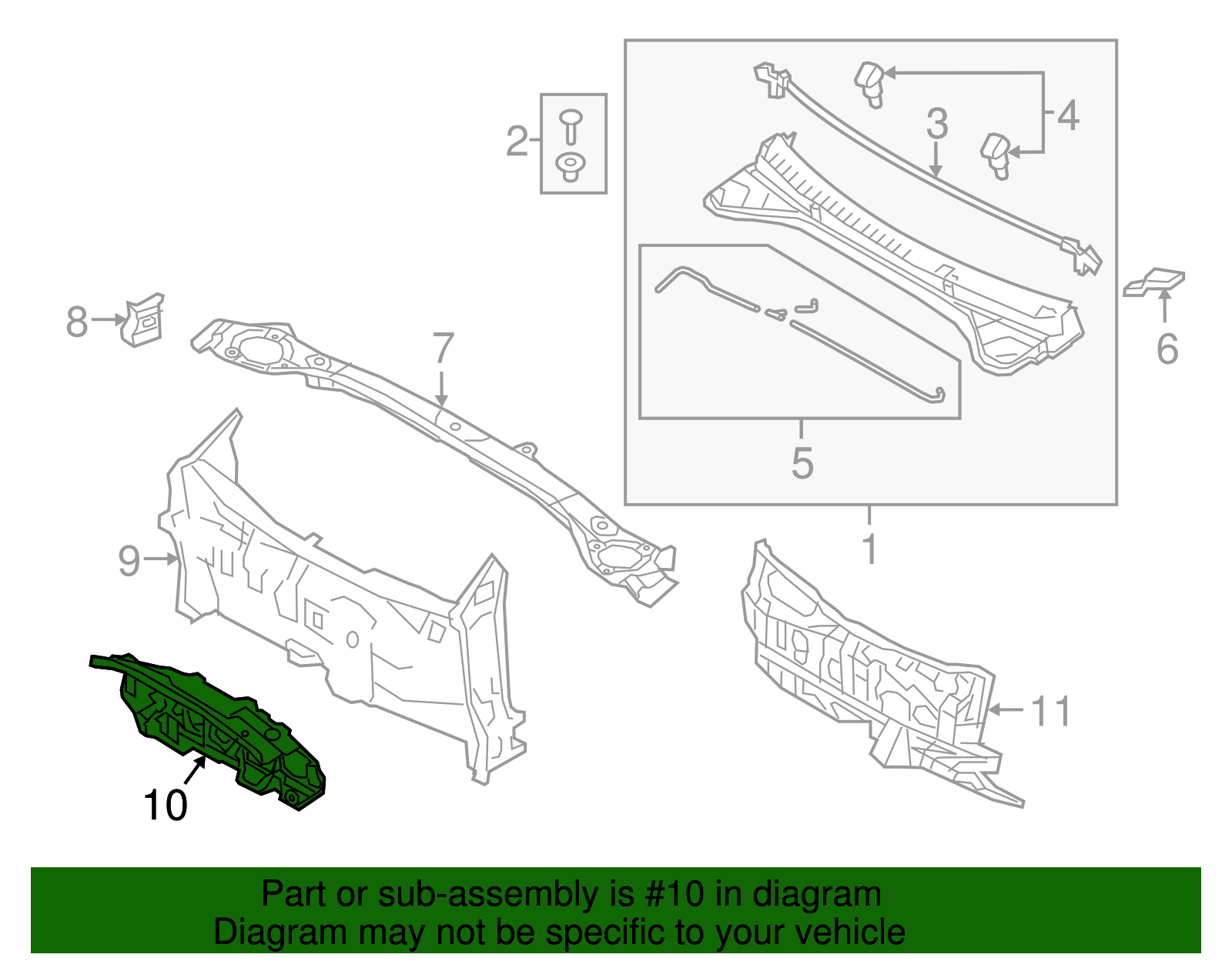 Hyundai - 84124-G2000 - Insulator - 2017-2022 Hyundai Ioniq | OEM ...