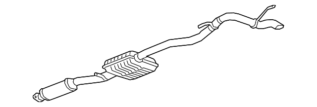 2018-2019 GM Muffler & Pipe Assembly 84276457 | Auto Parts Express