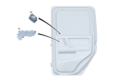 Switch in Rear Door Trim for 2026 Mercedes-Benz G550 | Mercedes-Benz ...