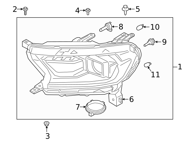 Genuine OEM Ford - Headlamp Assembly KB3Z-13008-M | OEM Ford Parts ...