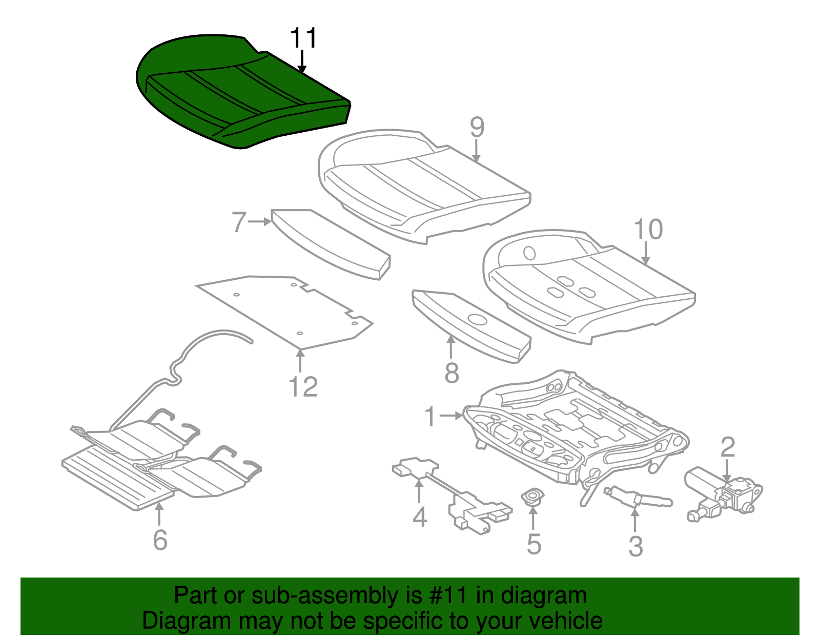 2014-2016 BMW 2014-2016 BMW - Cushion Cover 52-10-7-364-331 | BMW Parts Wholesale