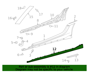 75853-WAA01 - Finish Molding - 2020-2023 Toyota GR Supra | OEM Genuine ...