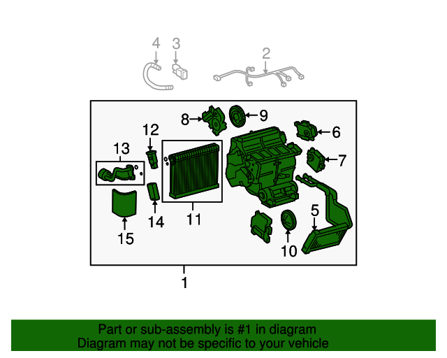 87050-30231 - AC & Heater Assembly For 2007-2015 Lexus | Lexus OE Parts