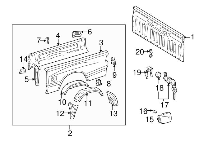 65817-0C012 - Outer Panel - 2001-2006 Toyota Tundra | OEM Genuine ...