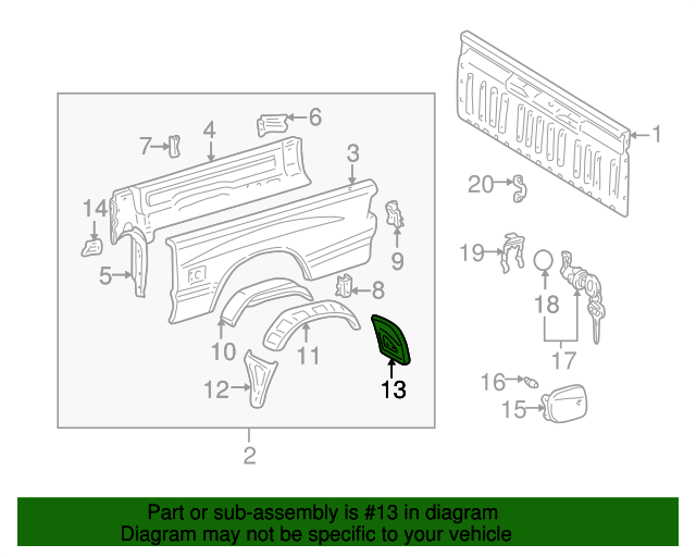 2000-2006 Toyota Tundra Skirt 65624-0C020 | Toyota Parts Center