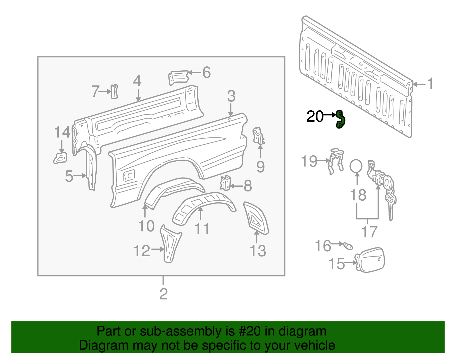 2000-2006 Toyota Tundra Tie Down Hook 66312-34010 | Toyota Parts Center