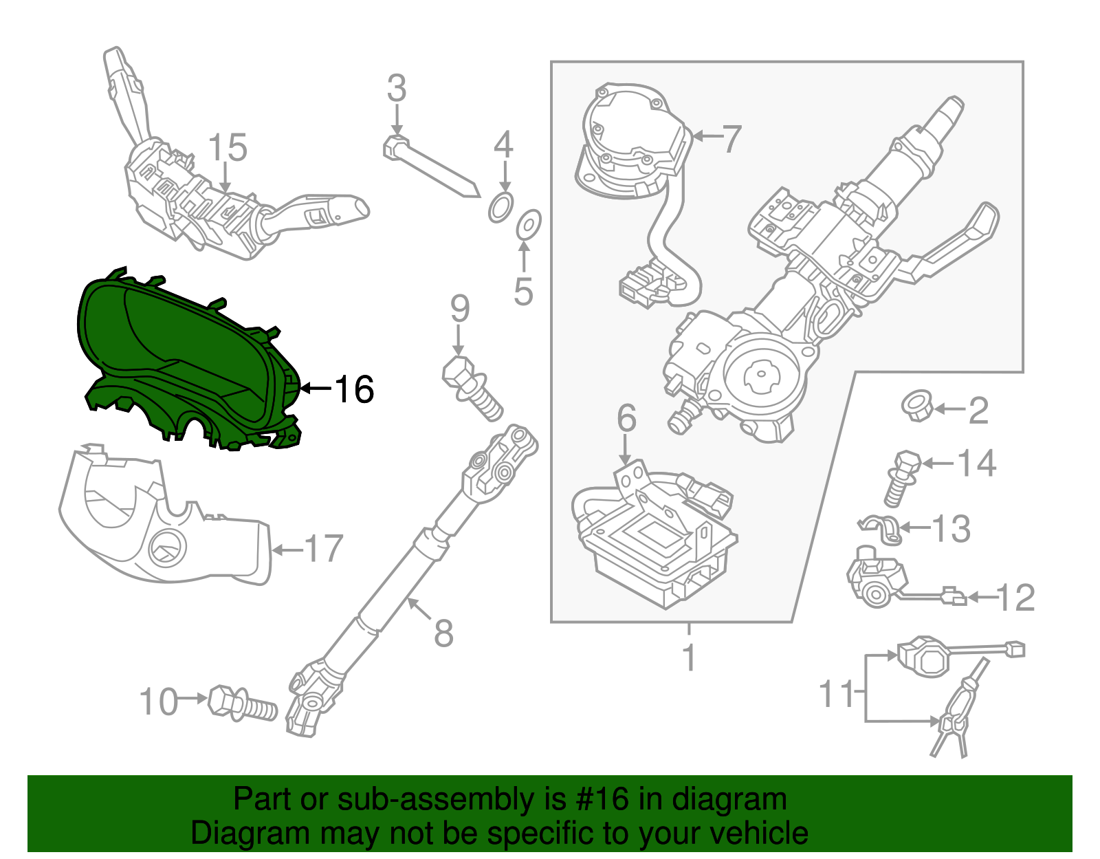 2016-2022 Kia Sportage Steering Column Cover 84830-D9000WK | OEM Parts ...