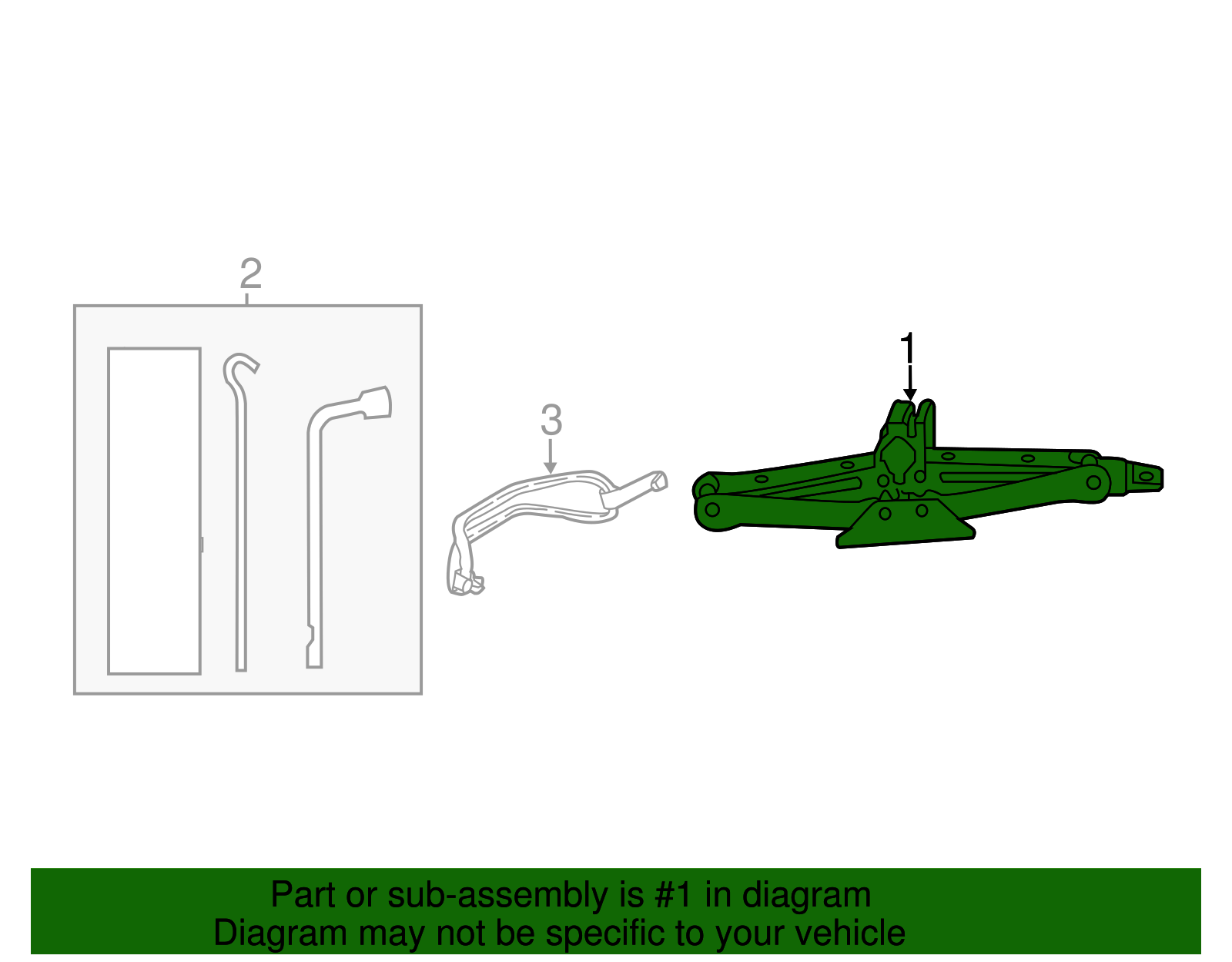 2014-2020 Nissan Rogue Jack 99550-4BA0A | My Nissan Part