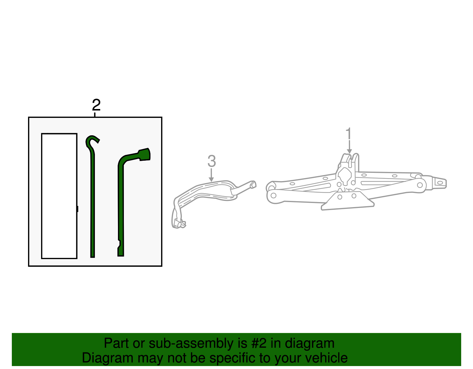 2017-2020 Nissan Rogue Tool Kit 995019TA0A | Retail Performance Auto Parts