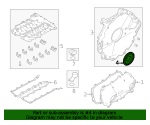 2017-2024 Jaguar Rear Main Seal JDE39481 | OEM Parts Online