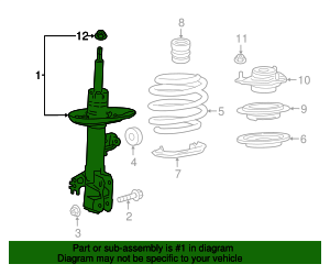 48510-8Z566 - Strut,Absorber Set Shock - 2018-2023 Toyota Camry | OEM ...