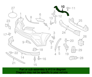 52029-42110 - Upper Reinforced - 2016-2018 Toyota RAV4 | OEM Genuine ...