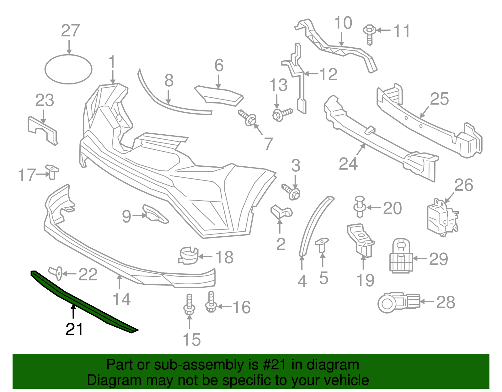 2016-2018 Toyota RAV4 Lower Molding 52711-0R050-B2 | Toyota Parts Center