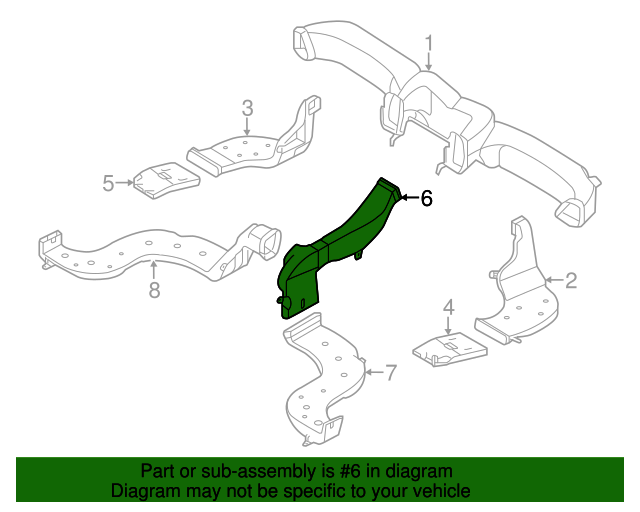 97010-2W000 - Center Duct - 2013-2019 Hyundai | OEM Hyundai Parts Outlet