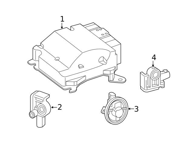 238-900-90-00 - Air Bag Module - 2018-2019 Mercedes-Benz ...