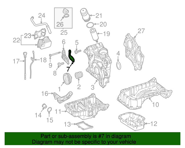 2012-2020 Mercedes-Benz Engine Timing Cover Gasket 276-184-00-80 | MB ...