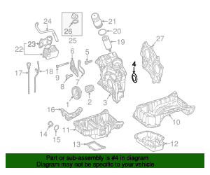 2006-2020 Mercedes-Benz Crankcase Cover 276-010-00-07 | Mercedes-Benz Parts