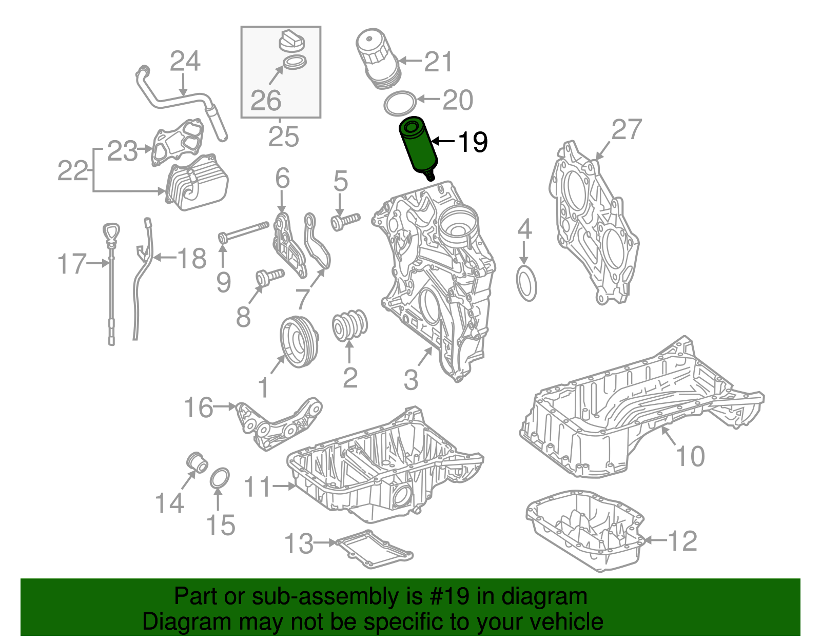 2011-2023 Mercedes-Benz Engine Oil Filter Element 2761800009 | Retail ...