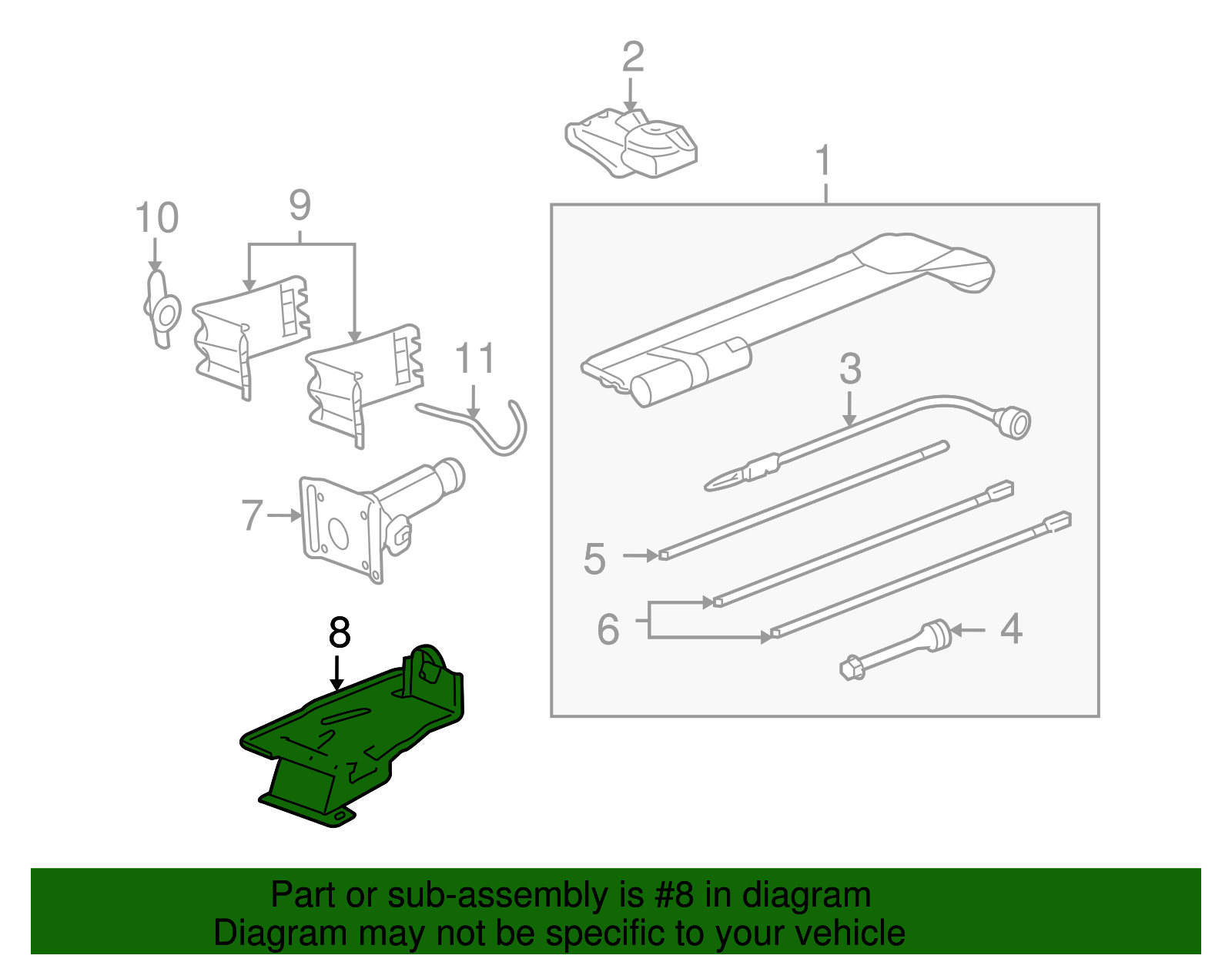 2007-2019 GM OEM NEW 2007-20 GM Chevrolet GMC Silverado Sierra Jack ...