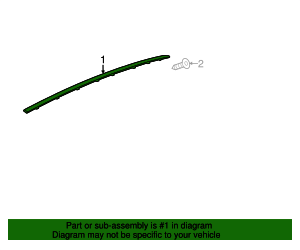2017-2020 Jaguar XE Roof Molding T4N13537LML | Haper Jaguar Parts