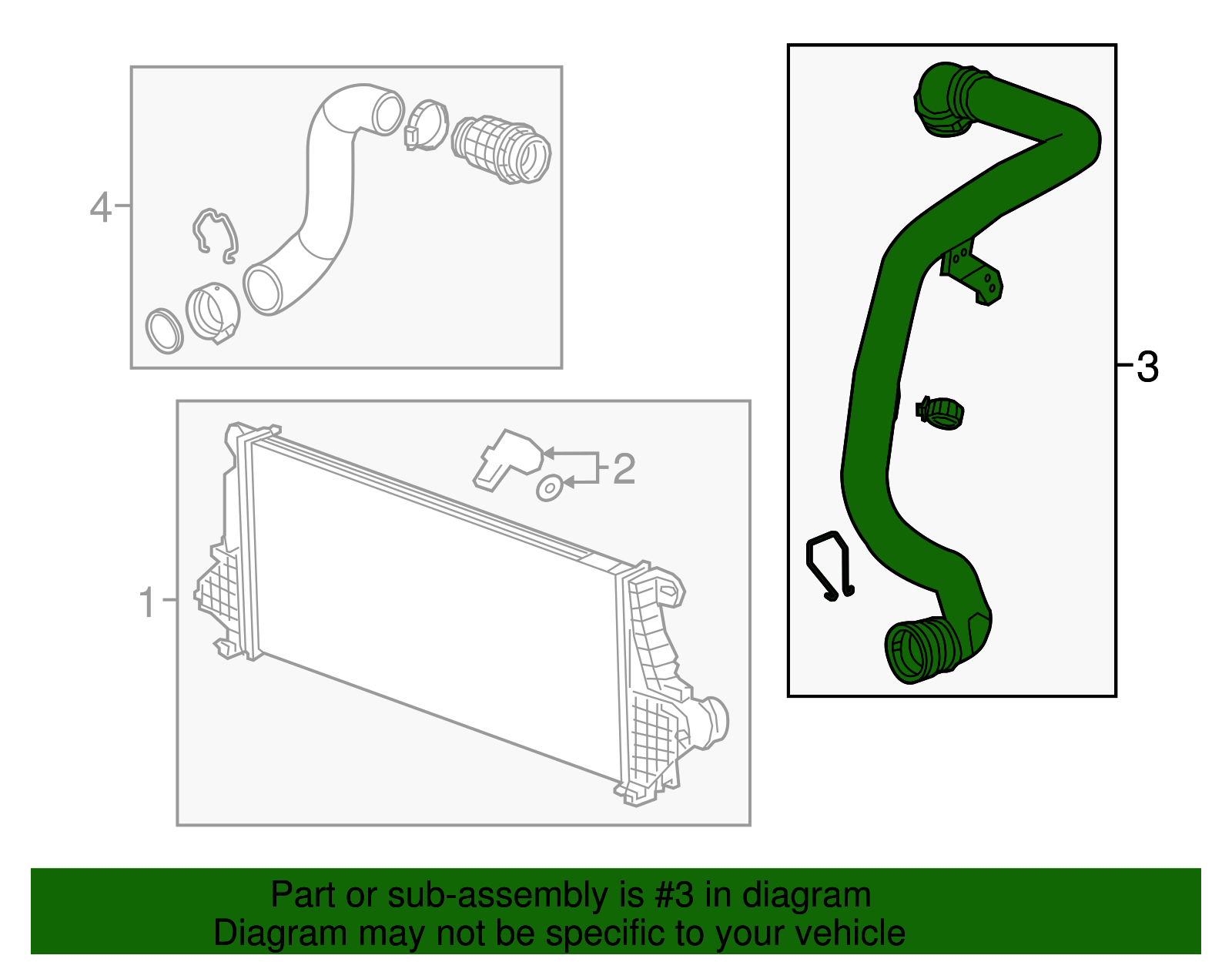84940481 - 2023-2024 GM - Inter-Cooler Hose | My GM Part