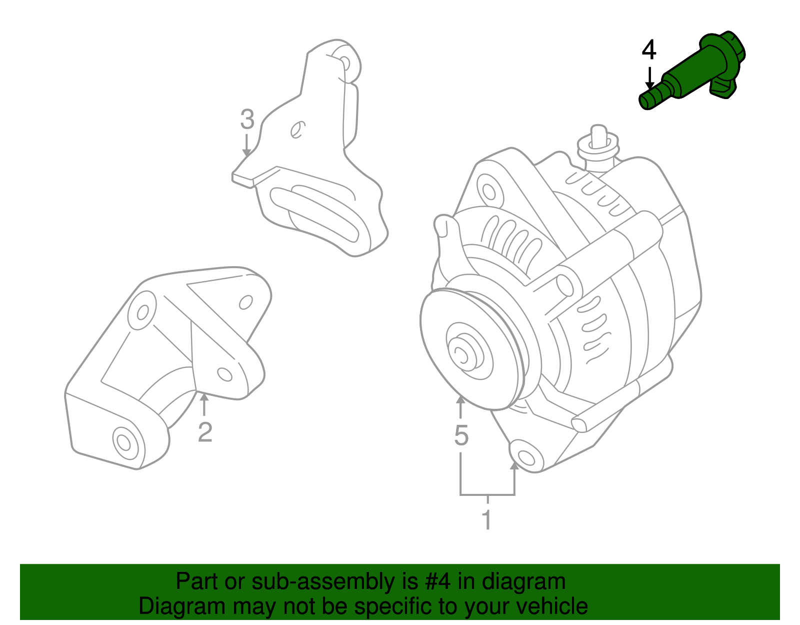 1994-2001 Acura Integra Alternator Bolt 90058-P72-000 | OEMAcuraPart