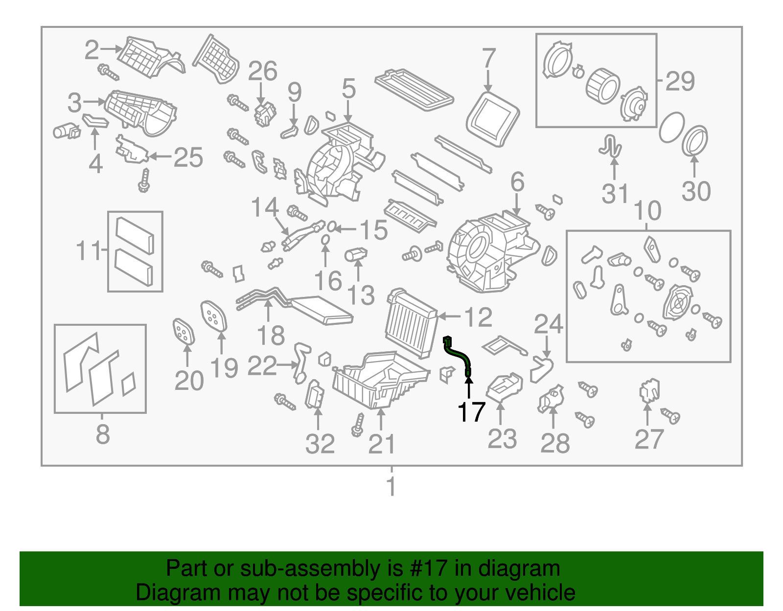 CE49-61-J22 - Refrigerant Temp Sensor - 2009 2010 2012-2015 Mazda 5 ...