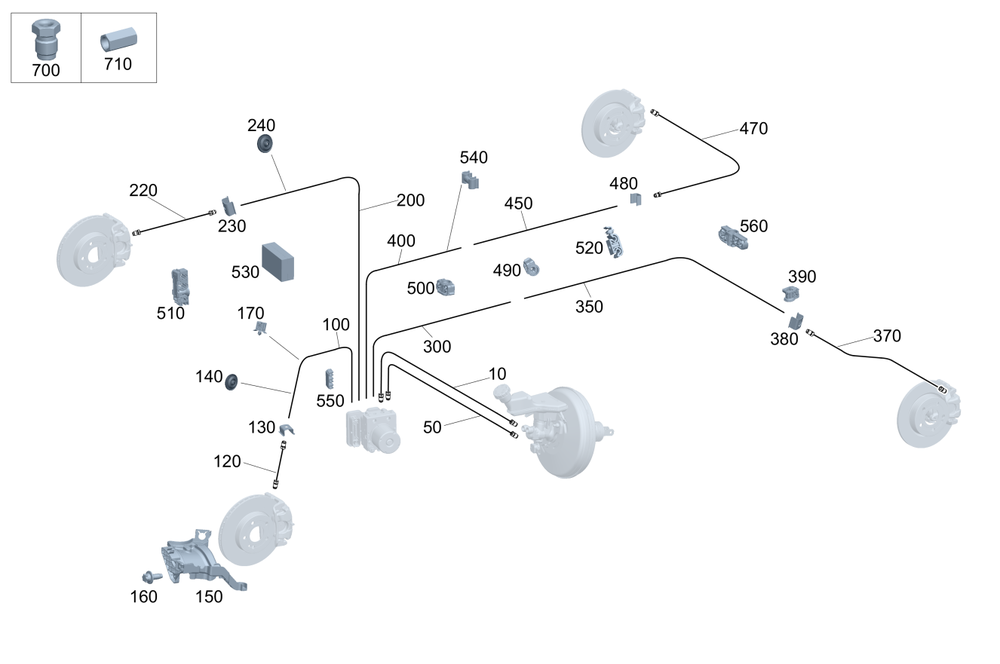 Brake Hose - Part #247-420-00-48 | Mercedes Parts Center