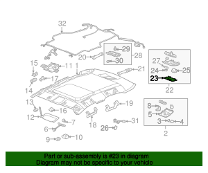 2005-2011 Cadillac STS Plate 89023625 | GMPartsDirect.com
