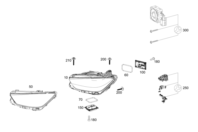 290-906-36-00 - Lamp Unit 2019-2025 Mercedes-Benz | Mercedes-Benz USA Parts