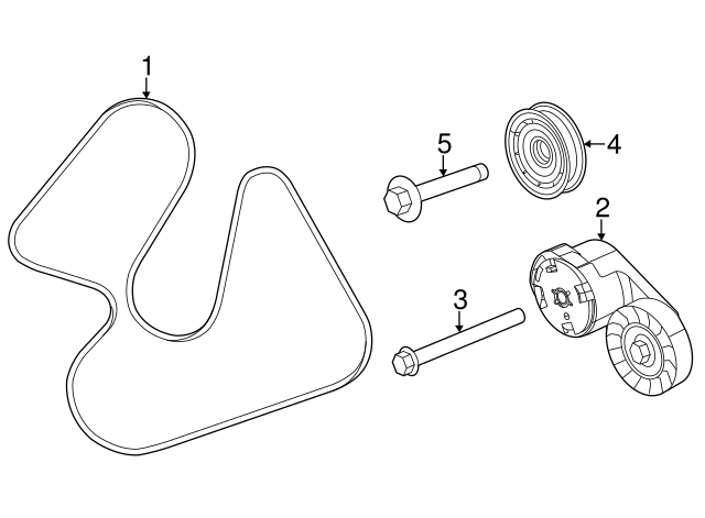 2014-2021 Mopar Serpentine Belt 4861928AA | TascaParts.com