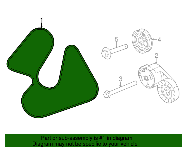 2014-2020 Mopar Serpentine Belt 4861928AA | TascaParts.com
