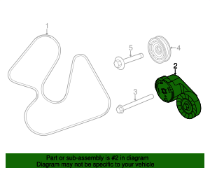 2011-2024 Mopar Accessory Drive Belt Tensioner Assembly 05184617AD ...