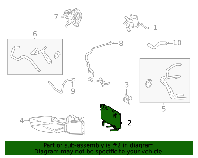 2021-2024 Toyota Sienna Automatic Transmission Oil Cooler 32910-08010 ...
