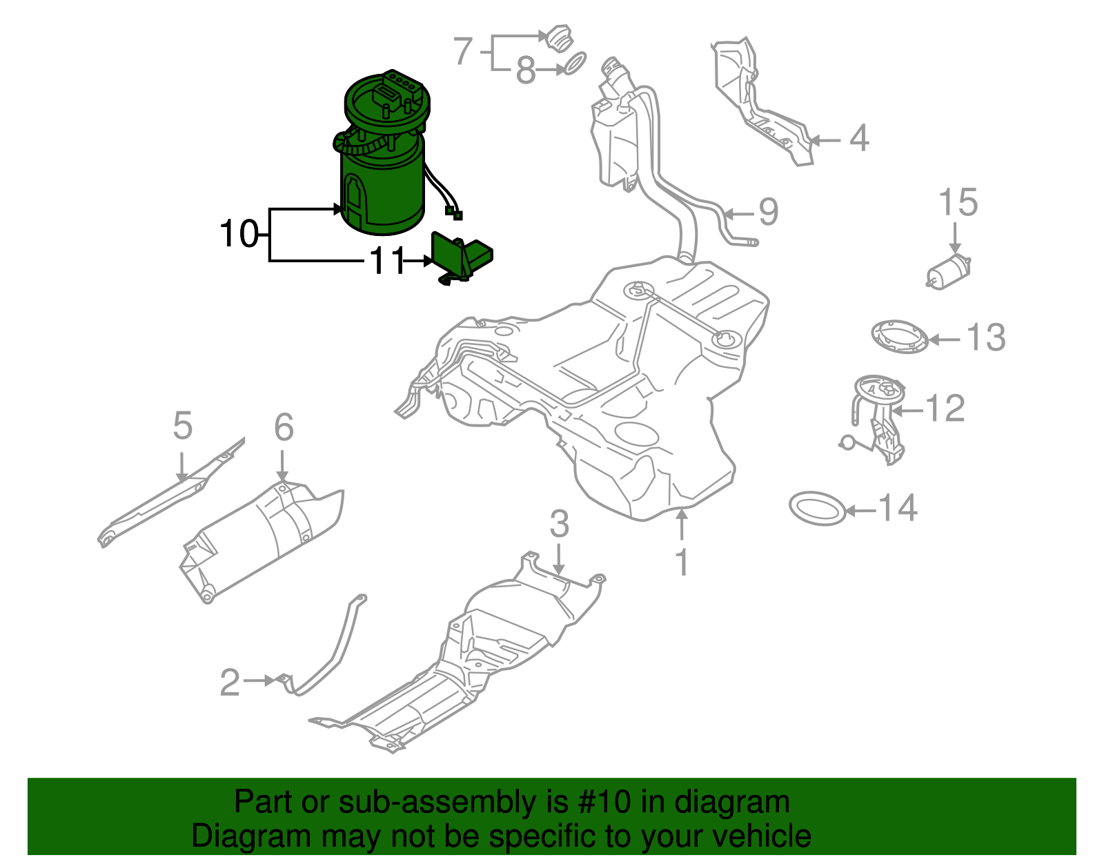 2005-2009 Audi Fuel Pump Assembly 8E0-919-051-CQ | OEM Parts Online