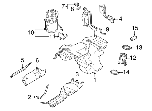 2005-2009 Audi Fuel Pump Assembly 8E0-919-051-CQ | OEM Parts Online