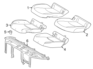 71033-47030 - Cushion Frame - 2017-2019 Toyota Prius Prime | Lithia ...