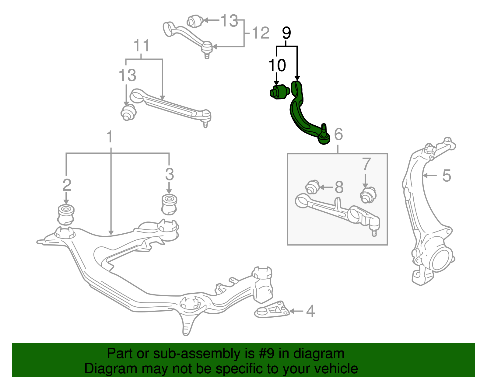 1998-2005 Volkswagen Passat Rear Lower Control Arm 8E0-407-694-AG | VW ...