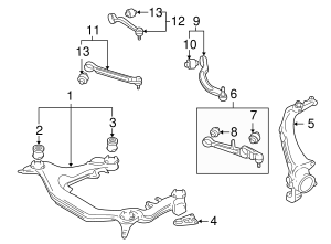 1998-2005 Volkswagen Passat Ft Upper Control Arm 8E0-407-505-A ...
