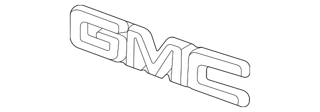 2021-2025 GM Black Front Grille Emblem 84701879 GM | GMPartsDirect.com