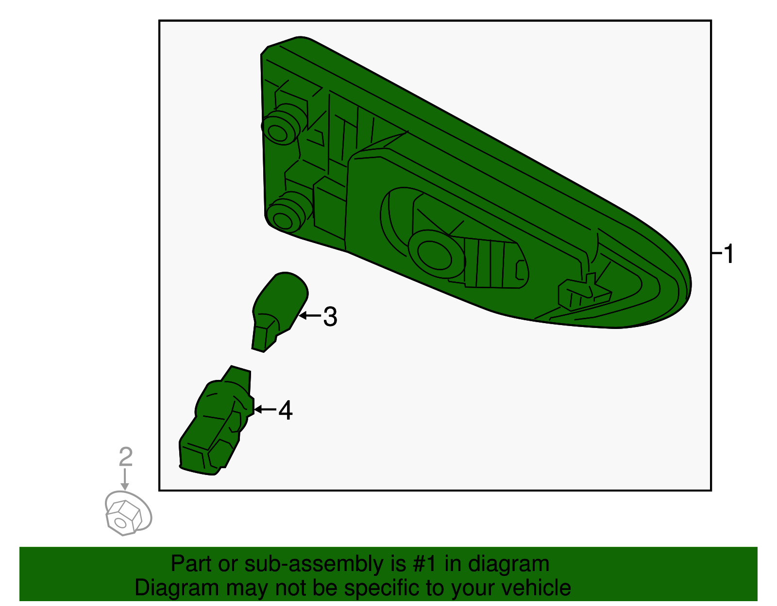 2016-2018 Infiniti QX60 Backup Lamp Assembly 26545-9NC0A | Infiniti OEM ...