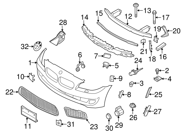 2013-2016 BMW M5 Cover 51-11-8-055-236 | OEM Parts & Accessories