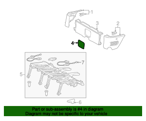 58441-78010-C0 - Seat Frame Trim Panel Screw Cap 2015-2021 Lexus NX300h ...