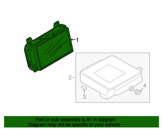 2011-2016 Mini Display Unit 65-50-9-278-279 | Mini Parts Direct