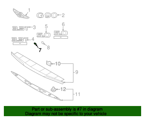 Genuine License Mount for 2006-2025 Hyundai | Part# 86941-3K000 ...
